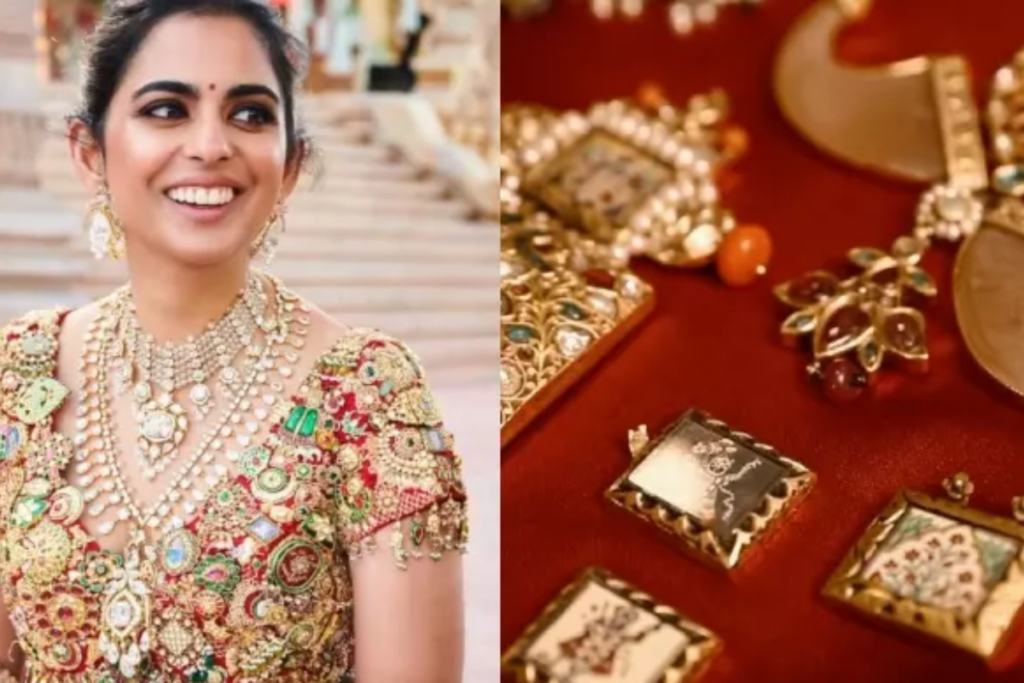 Isha Ambani's Blouse Crafted from 'Jadau' Pieces, Enhanced with ...